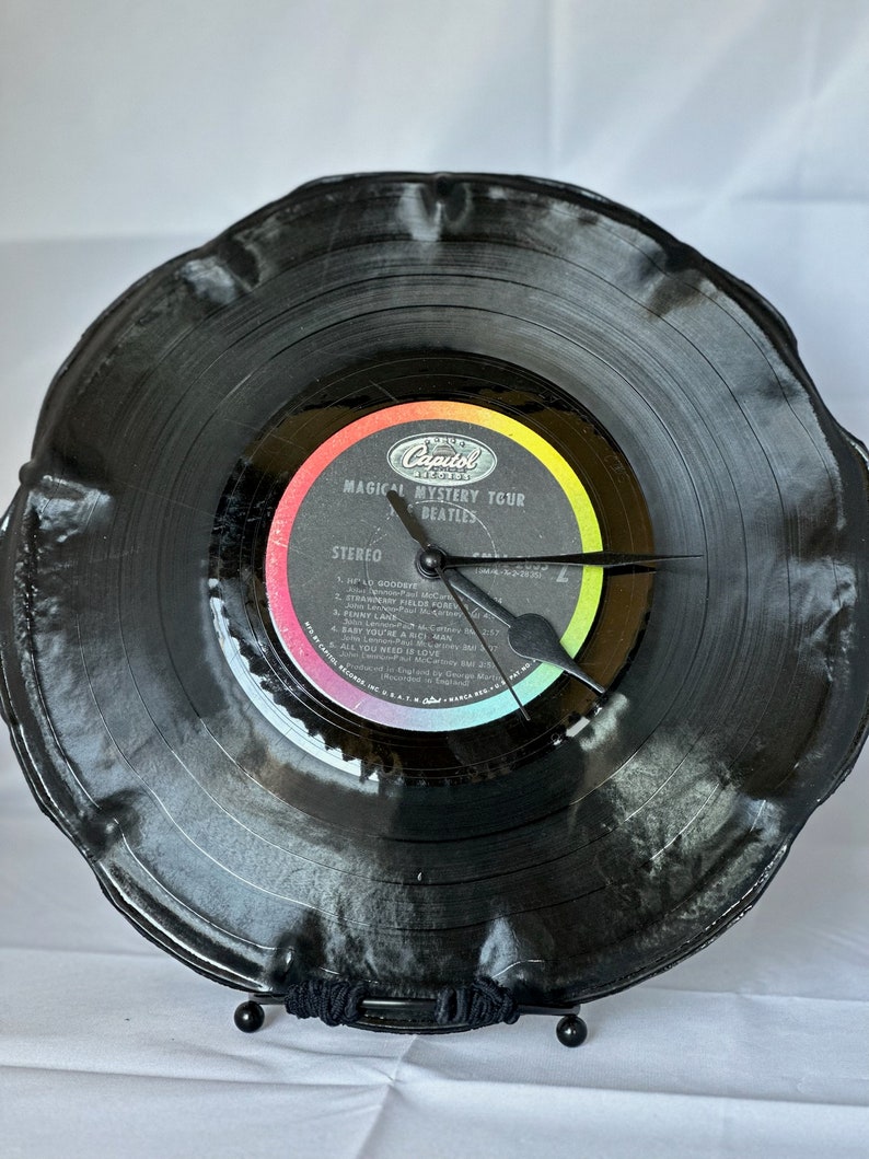 The Beatles "magical Mystery Tour" Recycled Vinyl Record Album Clock - Etsy