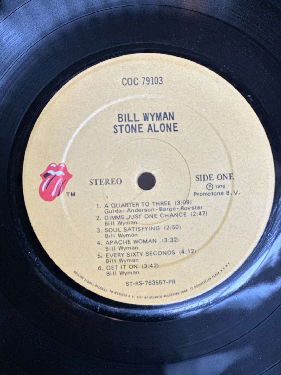 Bill Wyman "stone Alone" Vinyl Record Album Wall Hanging - Clock Option ...