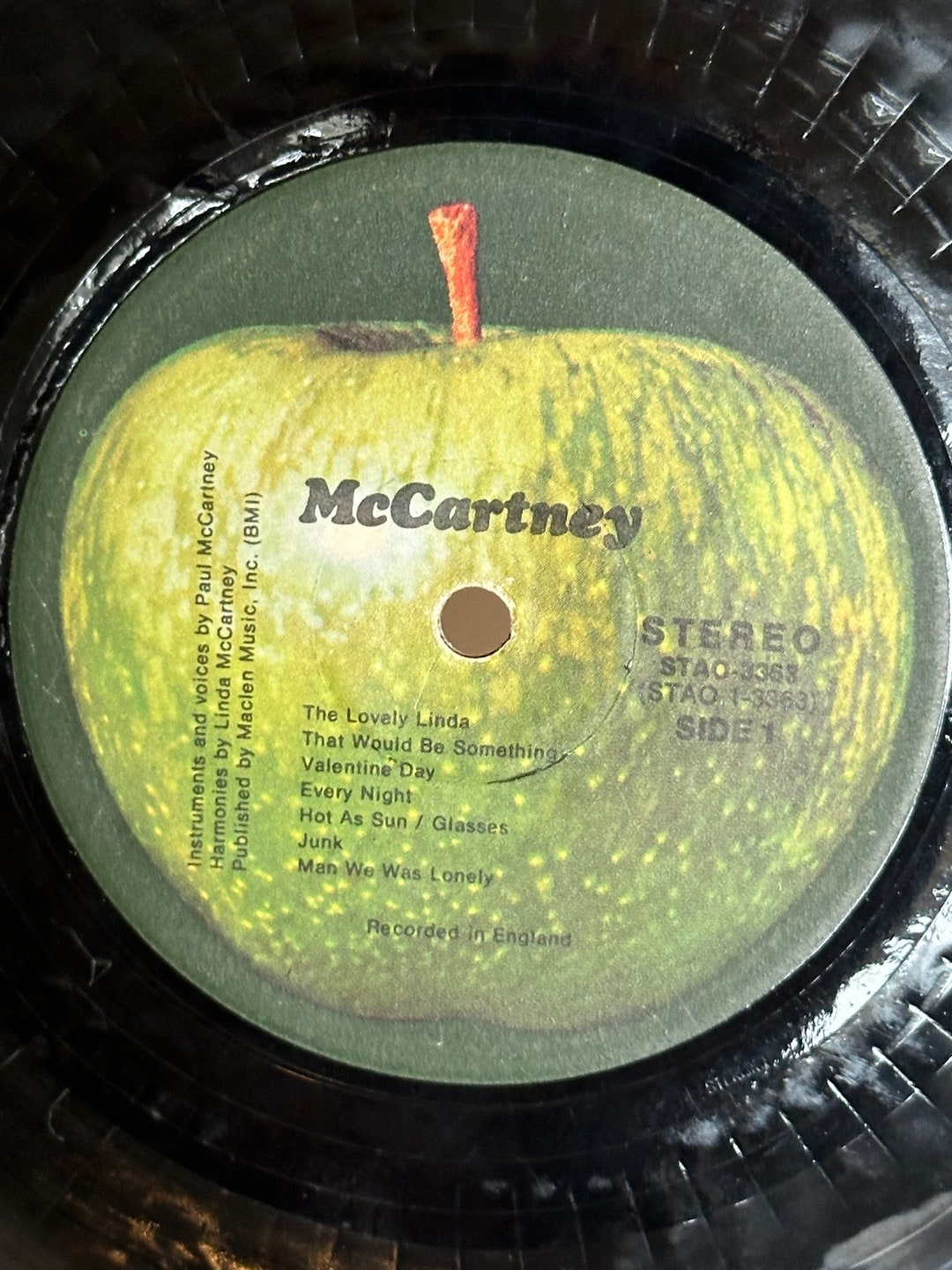 Paul Mccartney "mccartney" Vinyl Record Album Wall Hanging - Clock ...