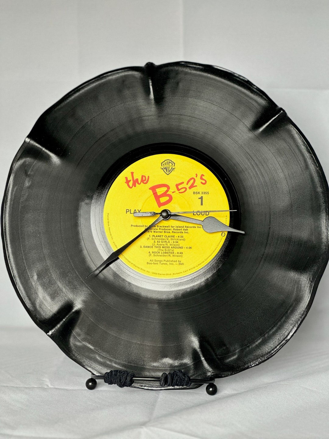The B52s Recycled Vinyl Record Album Clock Featuring Rock Lobster - Etsy