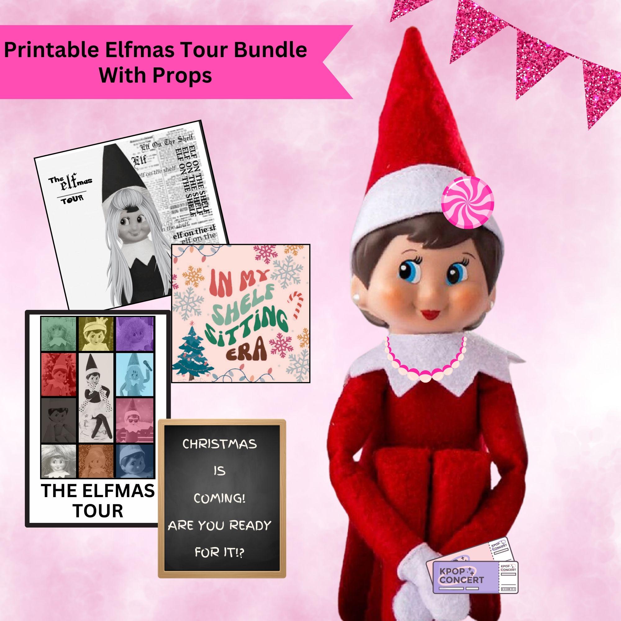Eras Elf Printables Elf Elfmas Tour Bundle Taylor Inspired Swiftie Elf ...