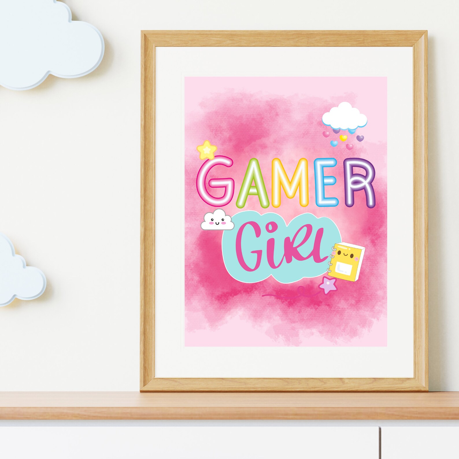 Cozy Gamer Girl Digital Downloads Printables Gaming Wall Art Girl Gamer ...