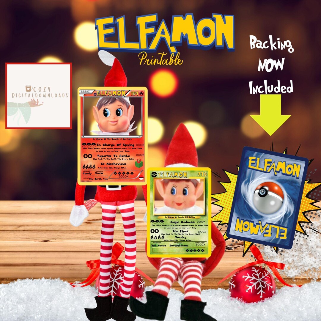 Elf Printables,poke Elf Card-printable Props, Elf Help, Elf Props ...