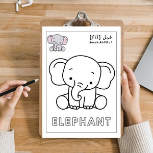 Animals in Quran Coloring Pages : Muslim Kids Activity (PDF Printables ...