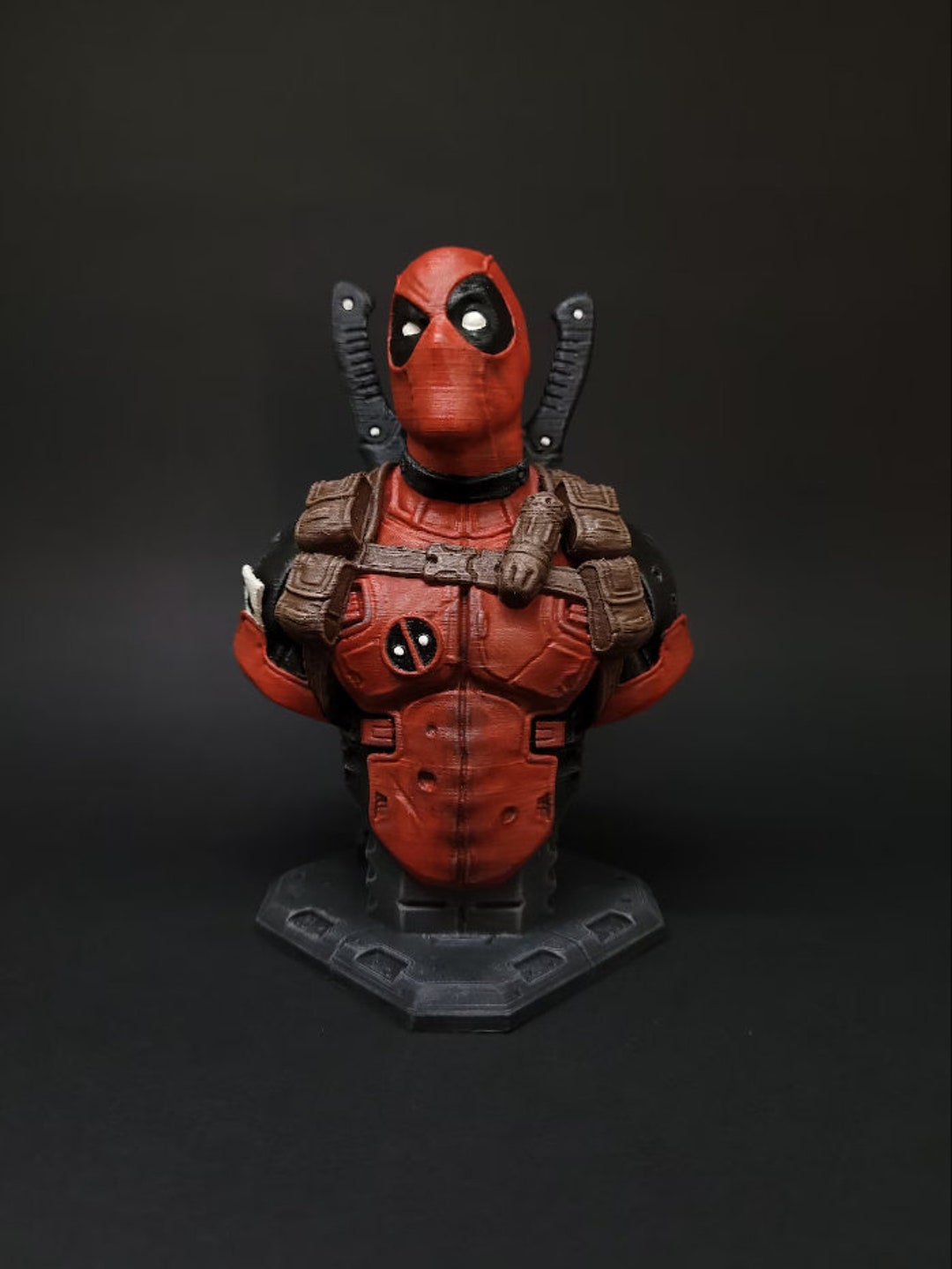 Deadpool Bust Deadpool Sculpture Deadpool Bust 3D Printed Handmade ...