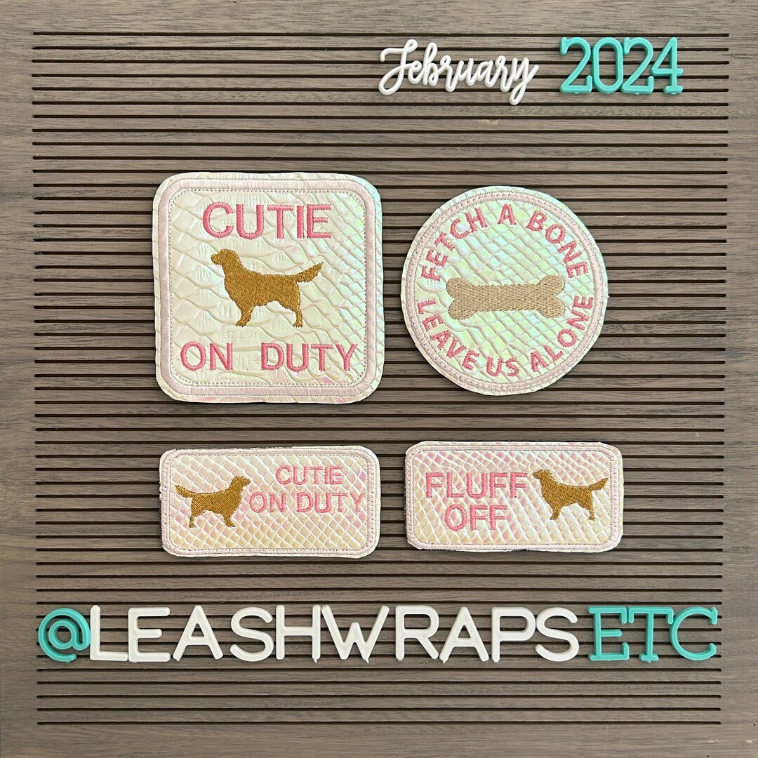 CUTIE ON DUTY | Golden Retriever Velcro Patch Set - Etsy