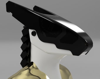 Synth Head Base - Fursuit Head - Protogen-style SCI-FI Furry D.I.Y ...