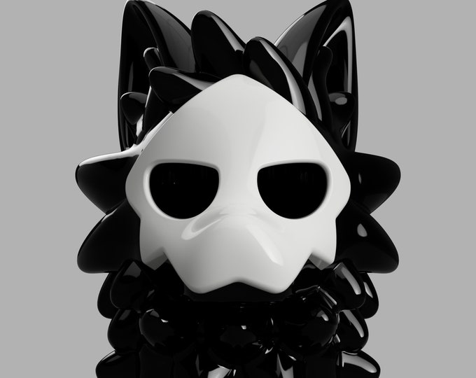 NPC Mask - Angry - Etsy