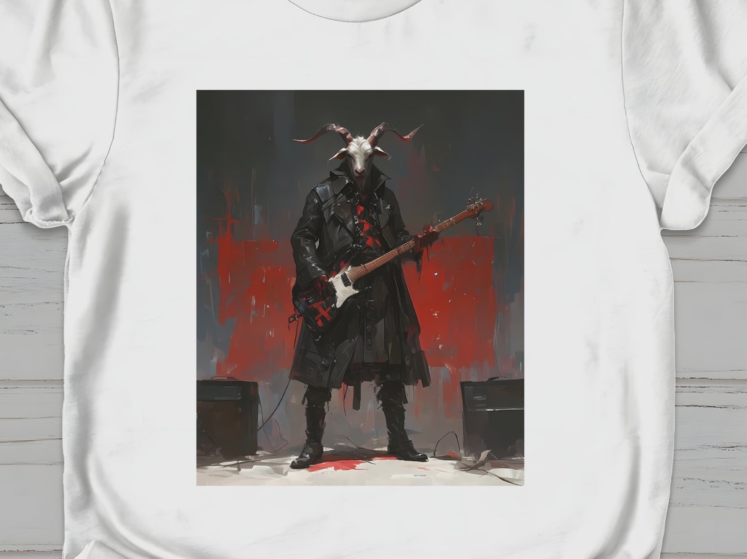 Goat Bathory Metal Band Graphic T-shirt, Unisex Heavy Metal Music Tee ...