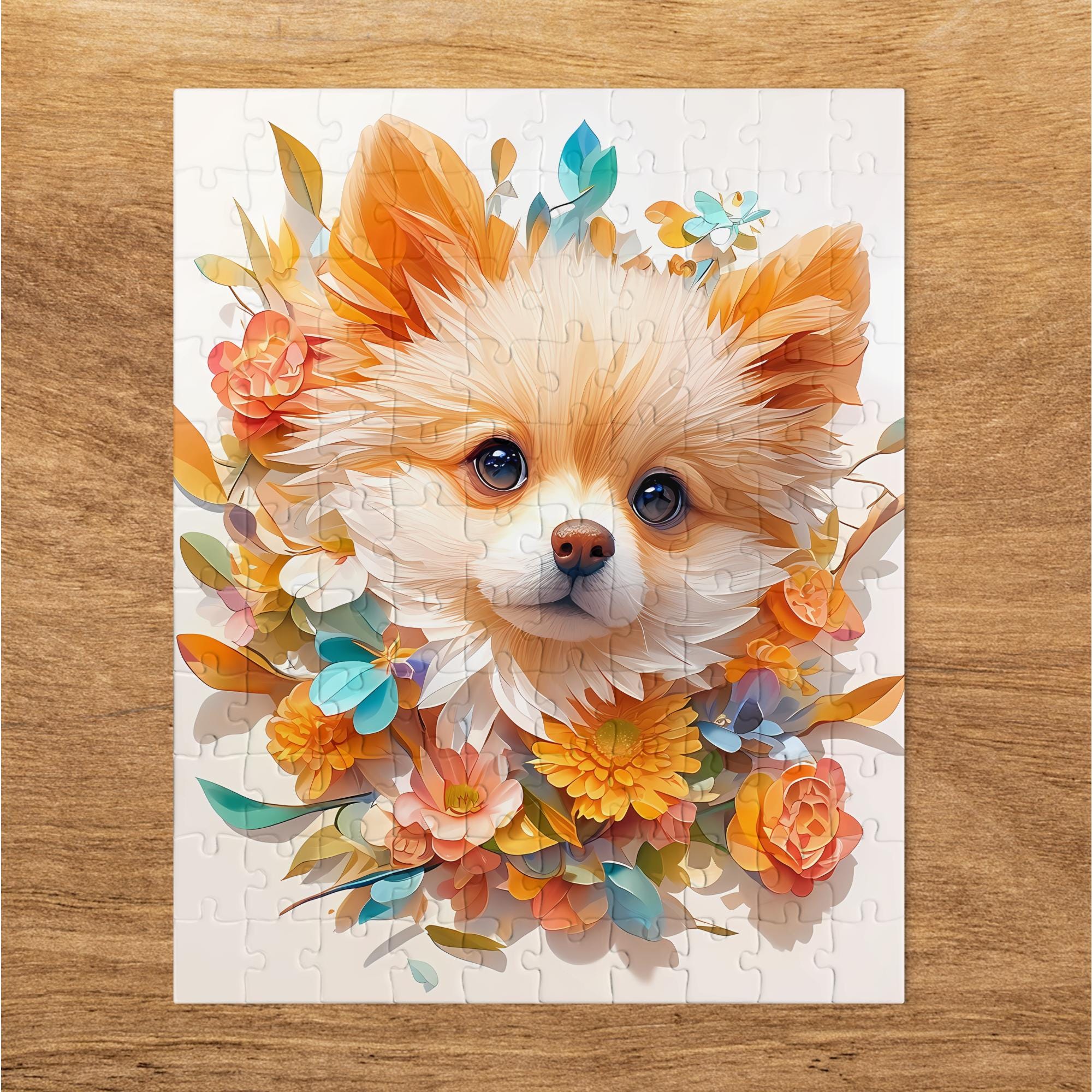 Cute Fluffy Dog Puzzle for Kids and Adults, 252 Pieces, Fun and ...