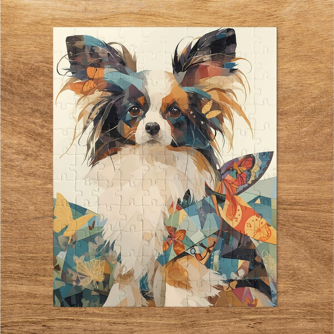 Papillon Dog Puzzle for Adults and Kids, 30 to 1000 Pieces, Vibrant ...