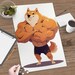 Muscle Shiba Inu Puzzle for Kids and Adults, 30 110 252 520 or 1014 ...
