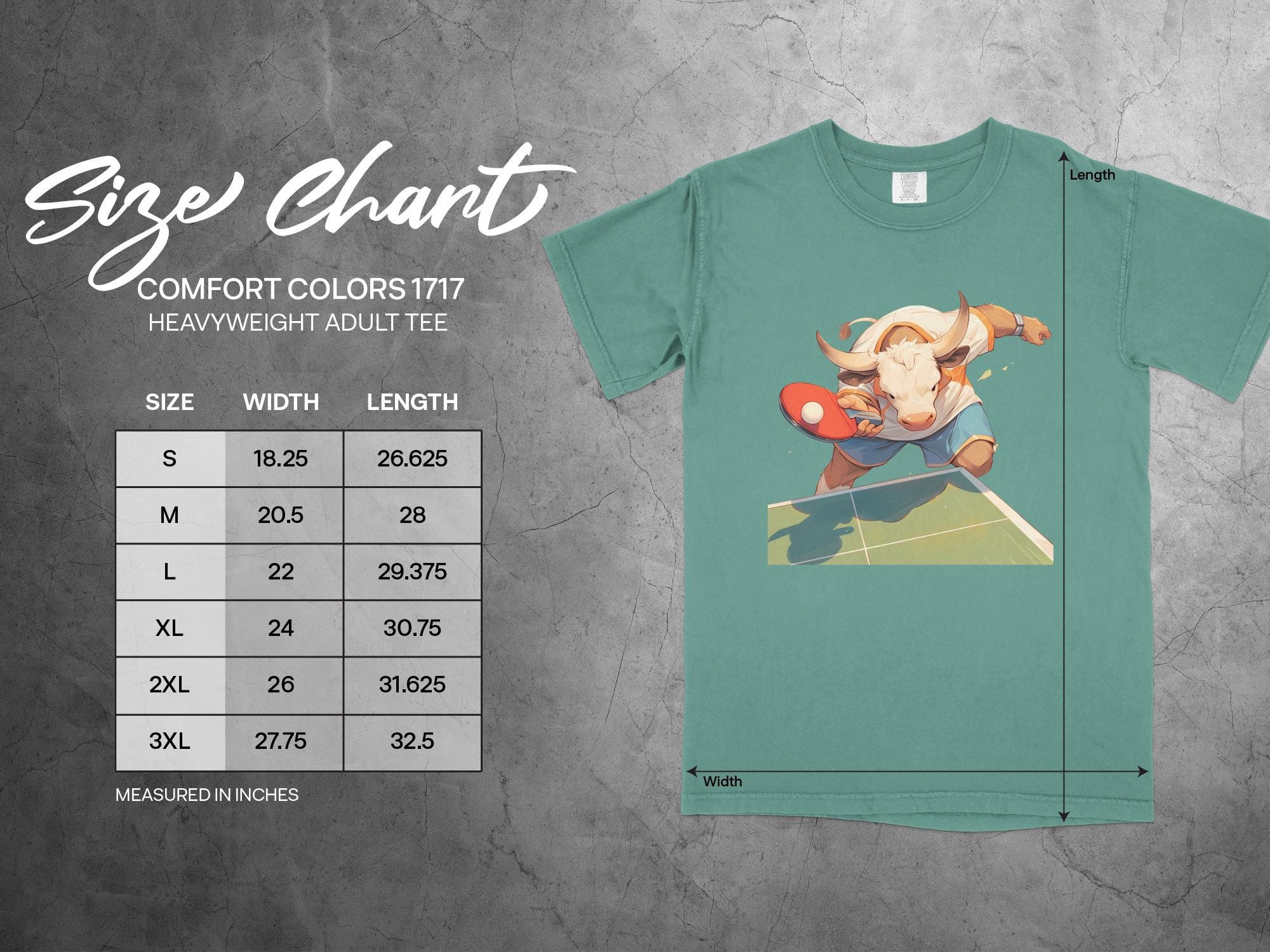 Bull Playing Table Tennis Graphic T-shirt, Unisex Ping Pong Tee, Sporty ...