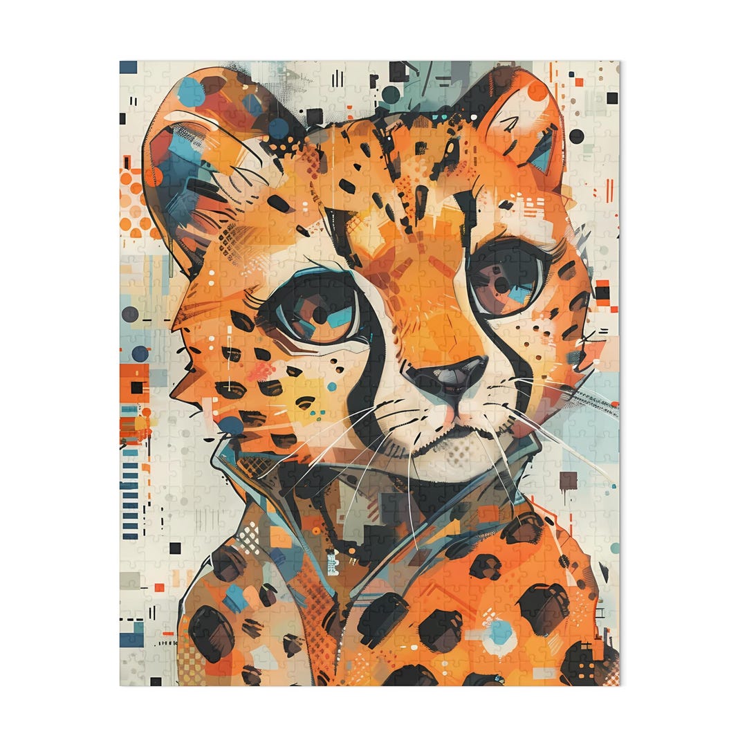 Cheetah Jigsaw Puzzle, Animal Puzzle for Kids and Adults, 30 to 1000 ...