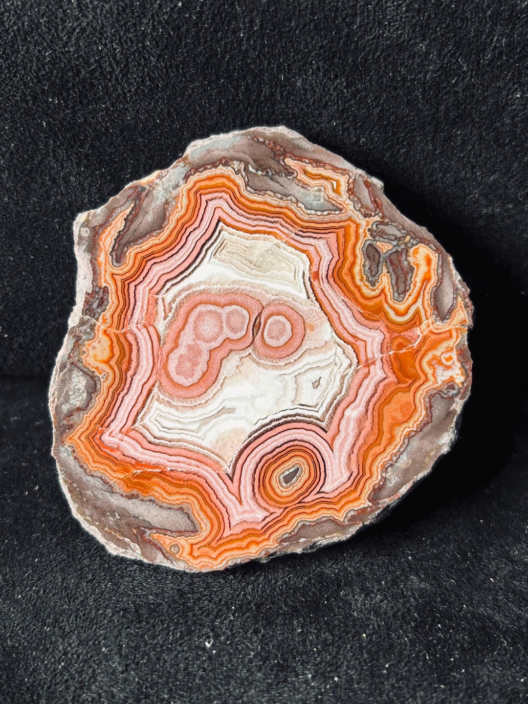 Pink & Rouge Dryhead Agate Specimen, Montana USA, Polished Agate (68mm ...
