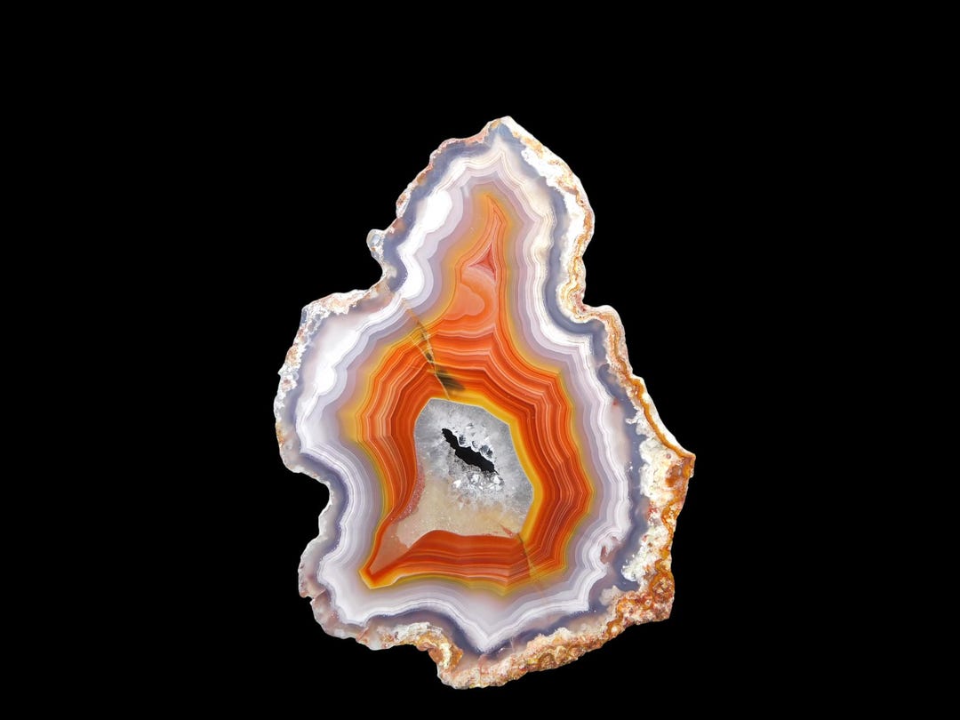 Sensational Large Red Banded Laguna Agate SLAB, Rare Mexican Specimen ...