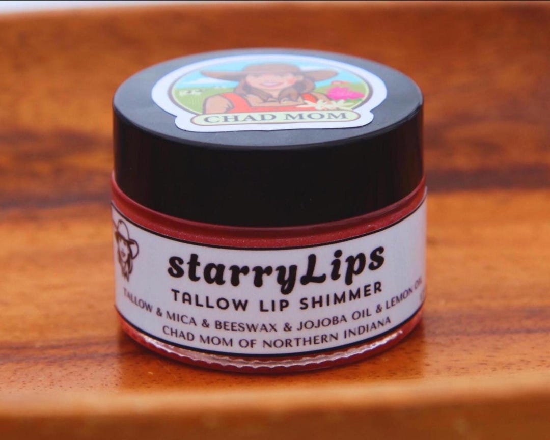 TALLOW SHIMMER BALM: A Shiny Tallow Lip Balm With a Mica-induced Shine ...