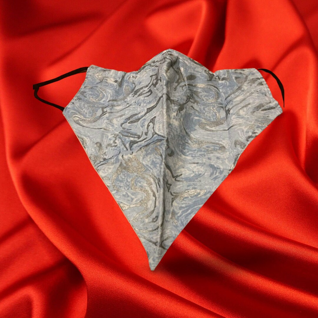 Grown-up Blue Marble Bandana Vibe Cloth Mask 1 Pack - Etsy