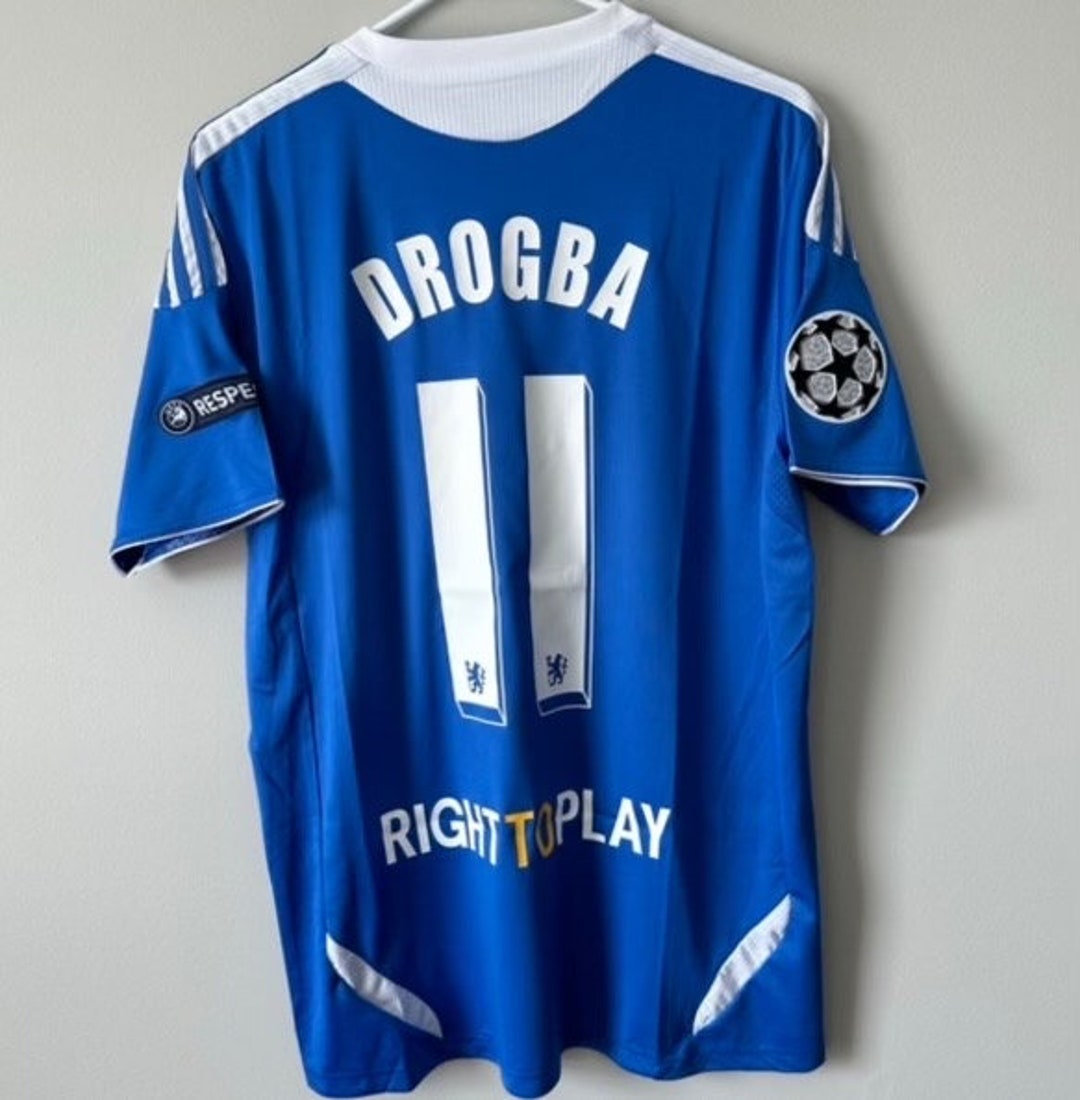 Chelsea 2011/12 Champions League Final Home Jersey Drogba 11 - Etsy