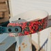 Traditional Rose Pattern and Dark Green Biothane Dog Collar 2 Tone - Etsy