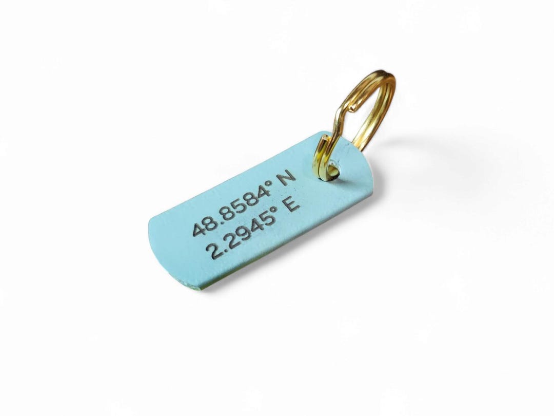 Biothane Tab Style Custom Engraved Key Chain / Dog Tag Personalized ...