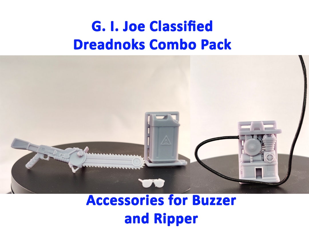 Dreadnoks Combo Pack - Weapons and Backpacks for Buzzer and Ripper G. I ...