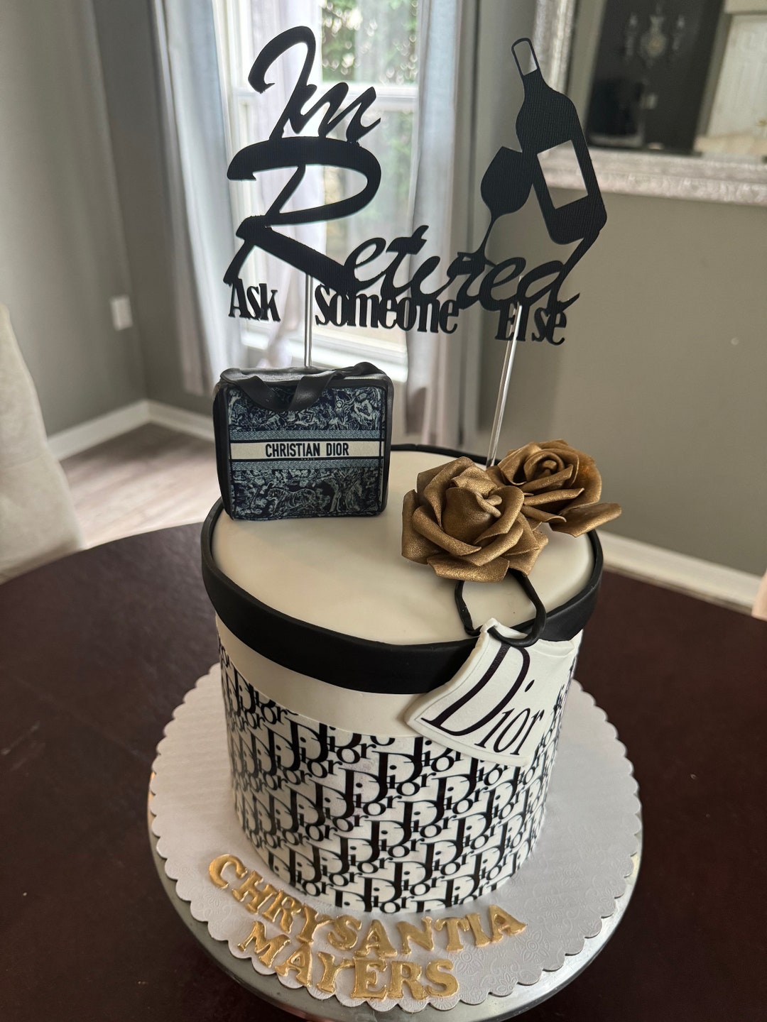 Cake Topper, Retirement, Im Retired Cake Topper, Retired, Cake Toppers ...