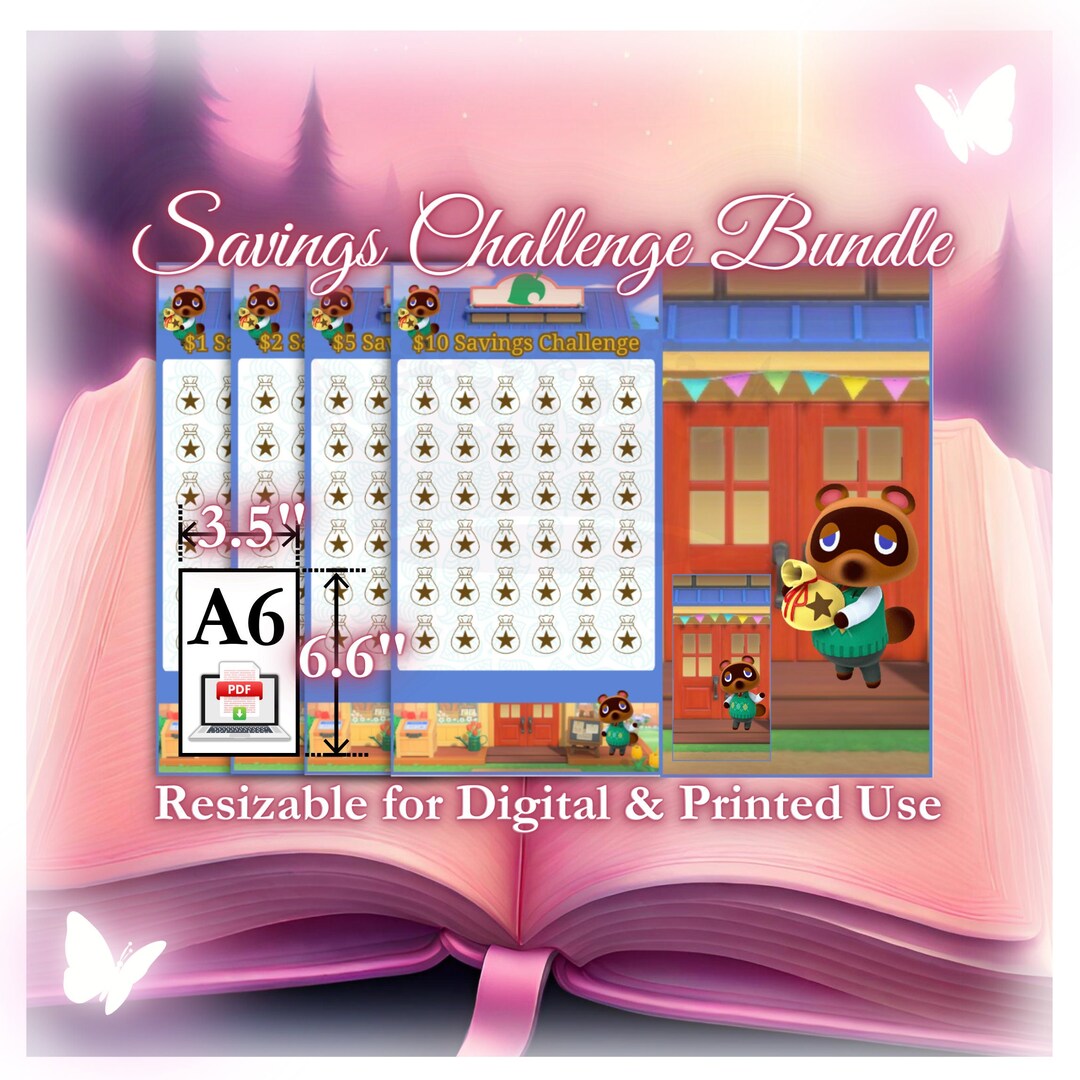 Raccoon Crossing Savings Challenge Bundle | Animal Cash Envelope ...