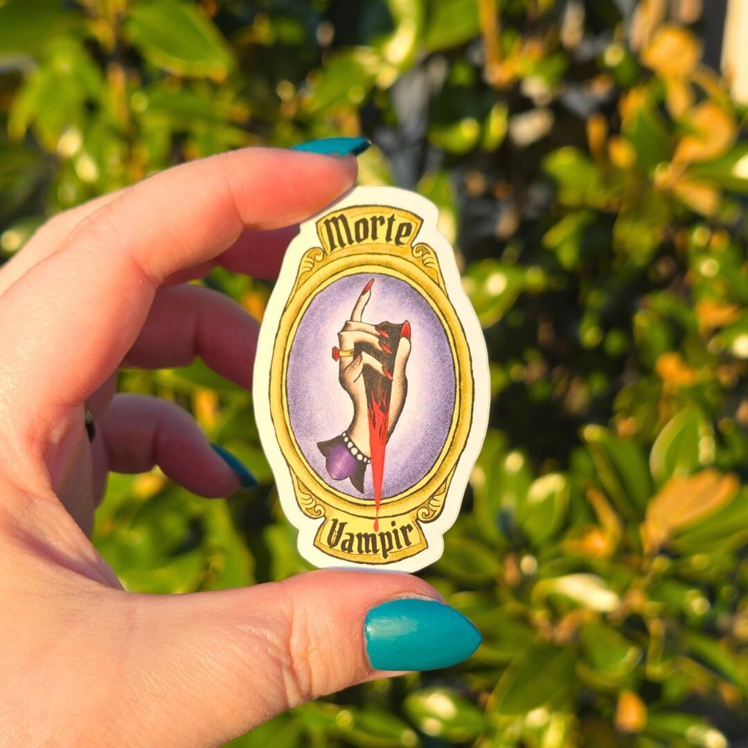 Victorian Hand Holding Stake in A Gold Frame Tattoo Style - Morte ...
