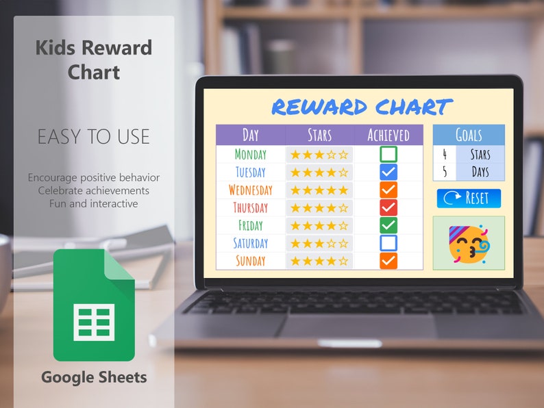 Kids Reward Chart - Etsy