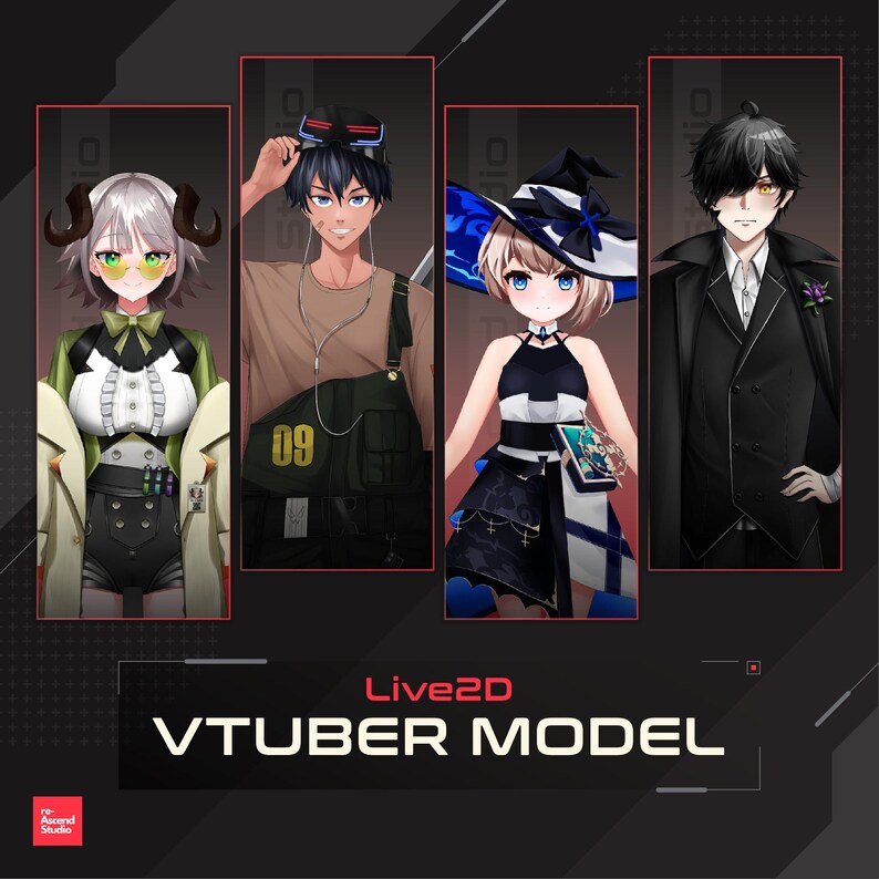 Custom Live2d Vtuber Model | Vtuber | Vtuber Rig | Vtuber Rigging | Rig ...