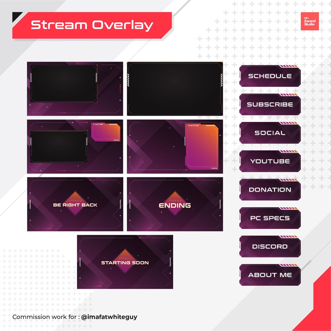 Custom Stream Overlay - Etsy