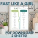 Fast Like a Girl FOOD LIST - Etsy