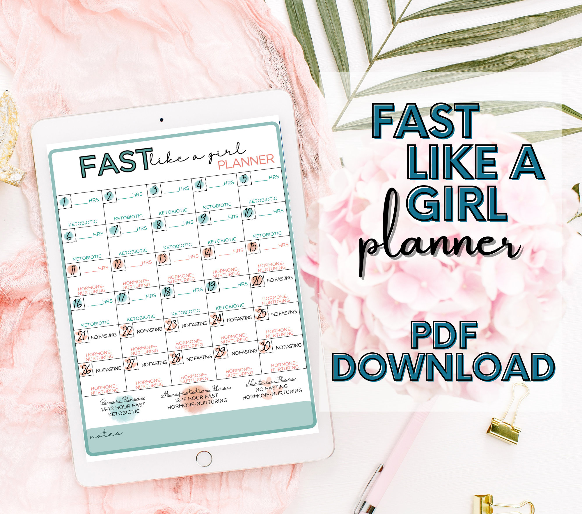 Fast Like a Girl Monthly Planner - Etsy