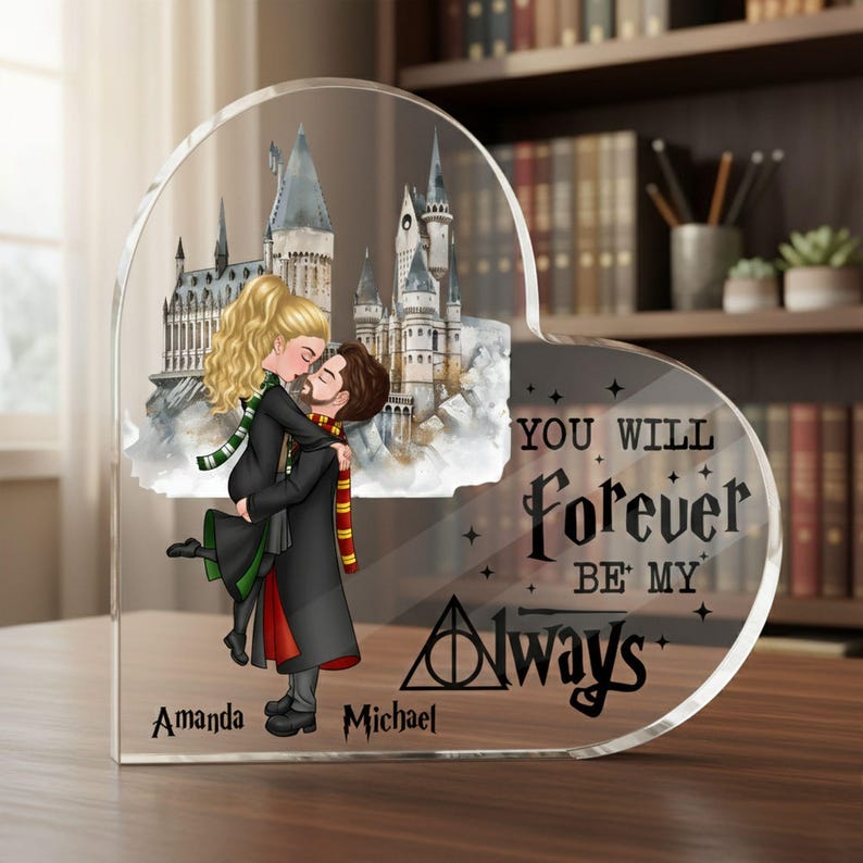 Custom Wizard Couple Acrylic Plaque, Valentines Day Gift, Anniversary ...