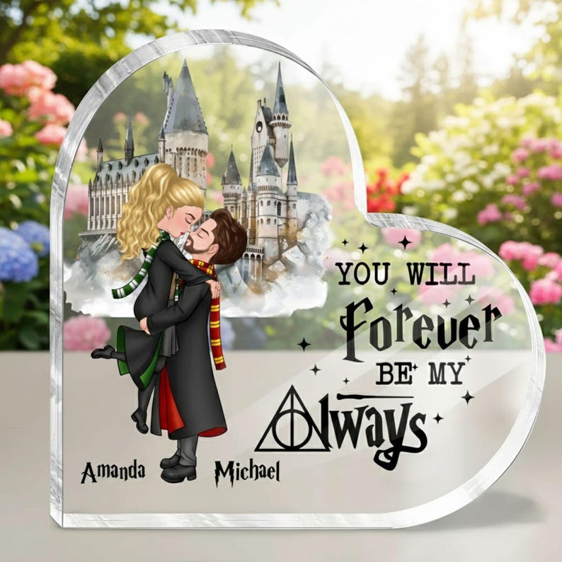 Custom Wizard Couple Acrylic Plaque, Valentines Day Gift, Anniversary ...