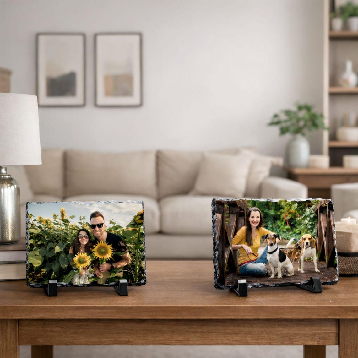 Personalized Slate Photo Frame, Photo Plaque, Personalized Photo Slate ...