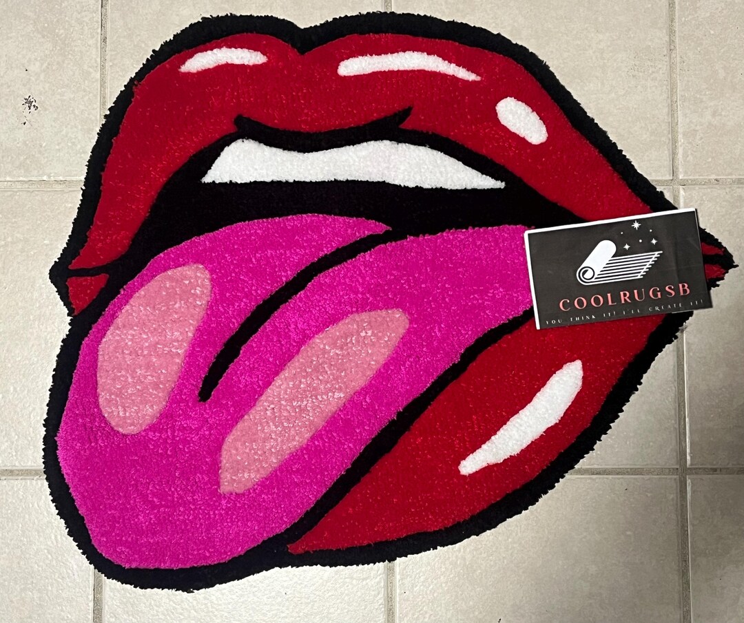 Custom Lip Shaped Rug - Etsy
