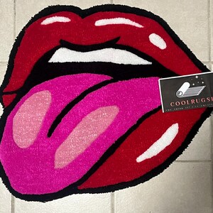 Custom Lip Shaped Rug - Etsy