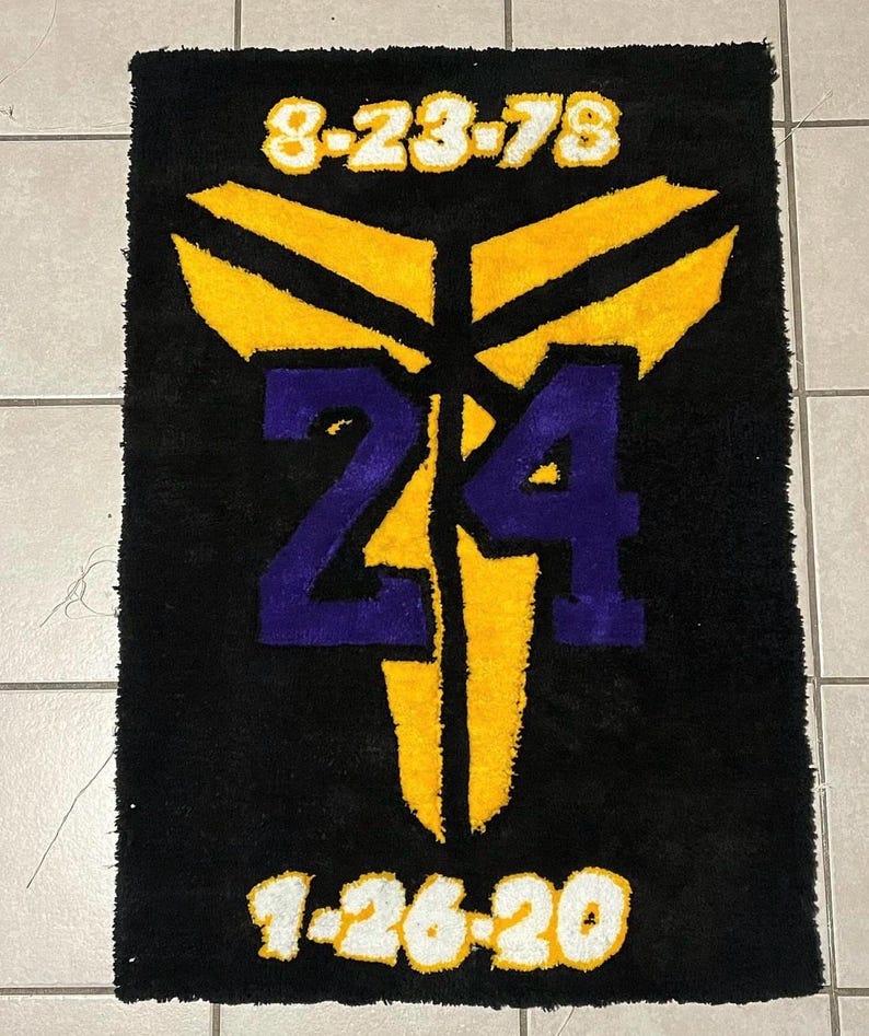 Kobe Bryant Inspired Rug - Etsy