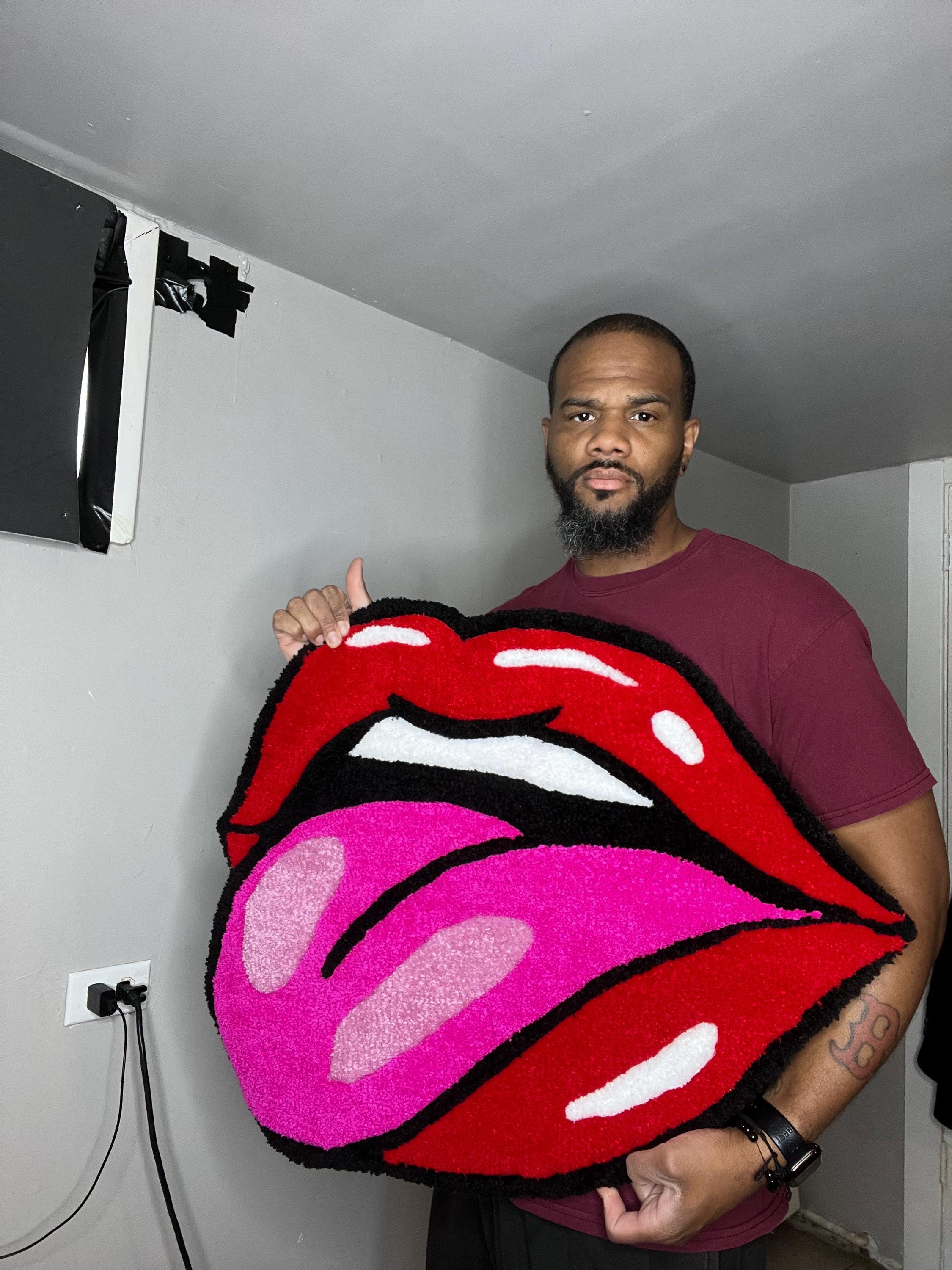 Custom Lip Shaped Rug - Etsy
