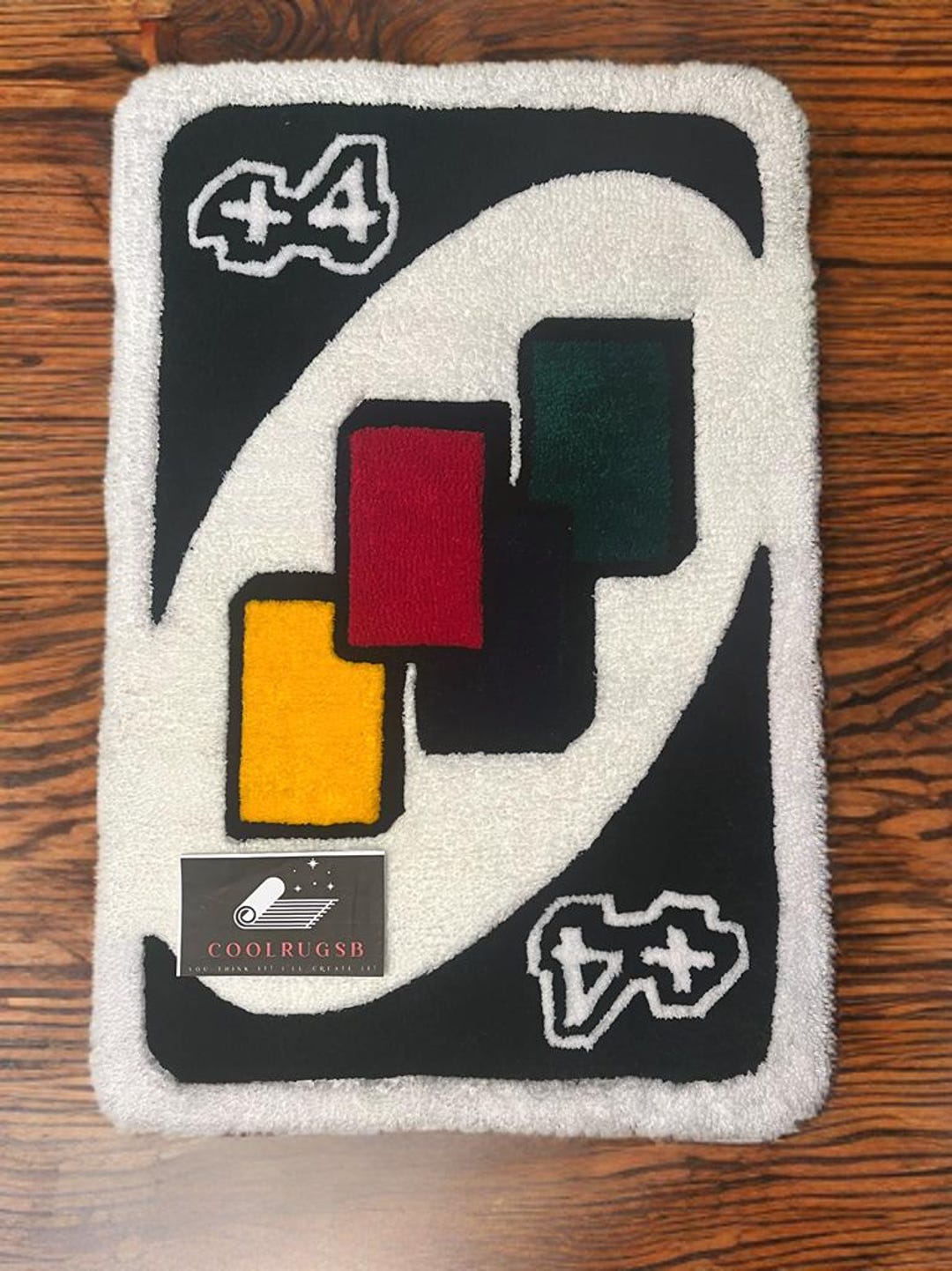 Custom Uno Draw Four Rug - Etsy