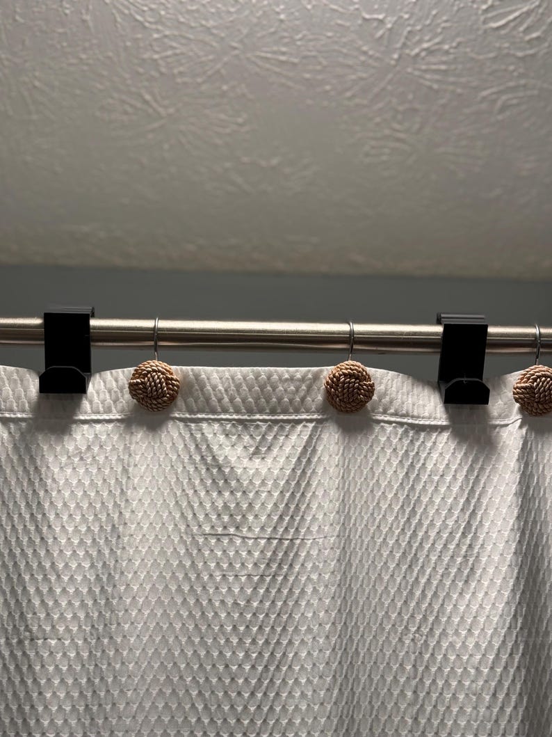 2 Pack Shower Rod Towel Hooks-bathroom Essentials - Etsy