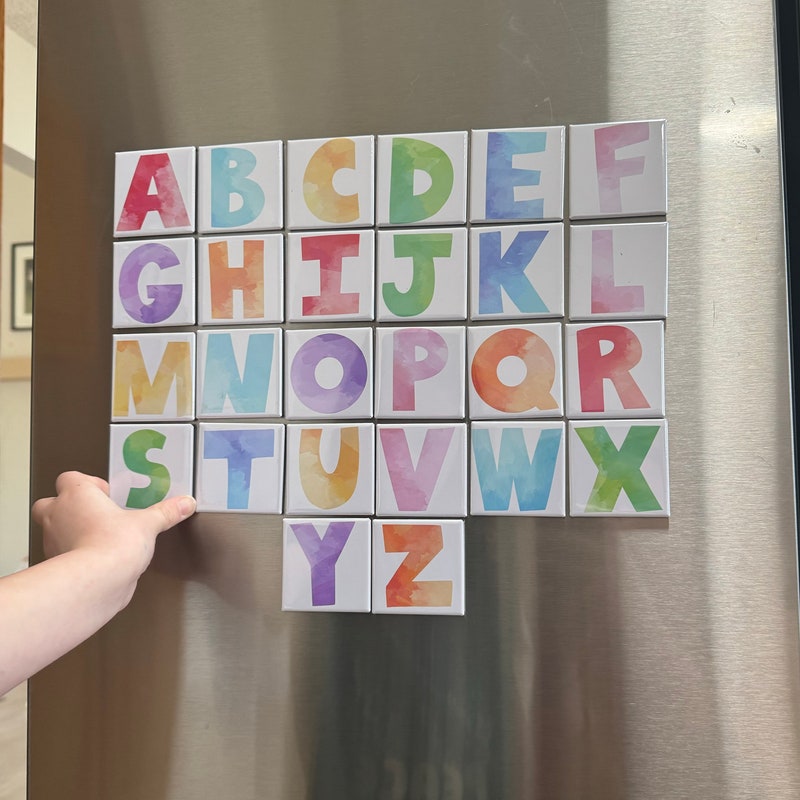 Alphabet Magnets - Etsy
