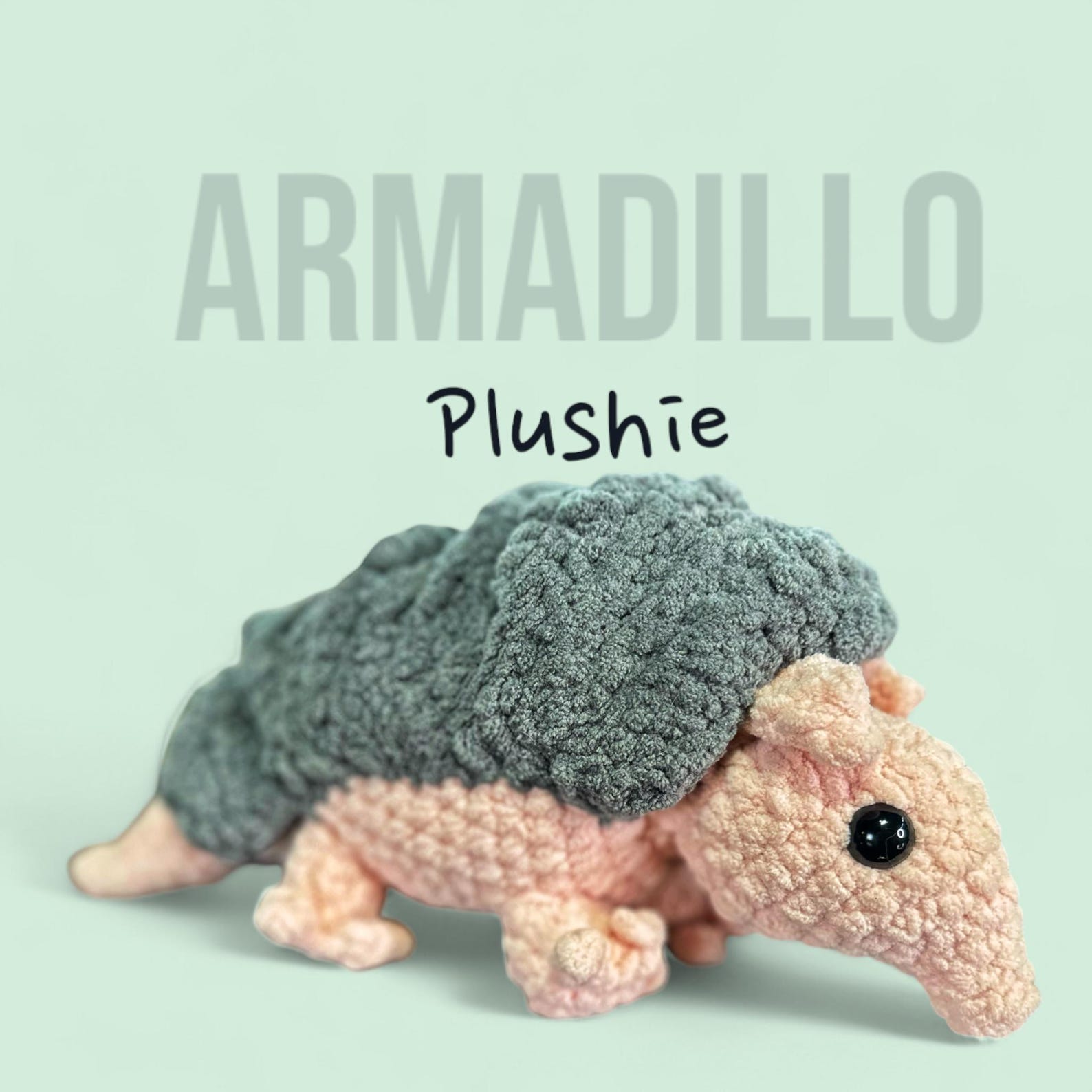 Handcrafted Huggable Armadillo Plushie - Colorful & Cuddly Companion ...