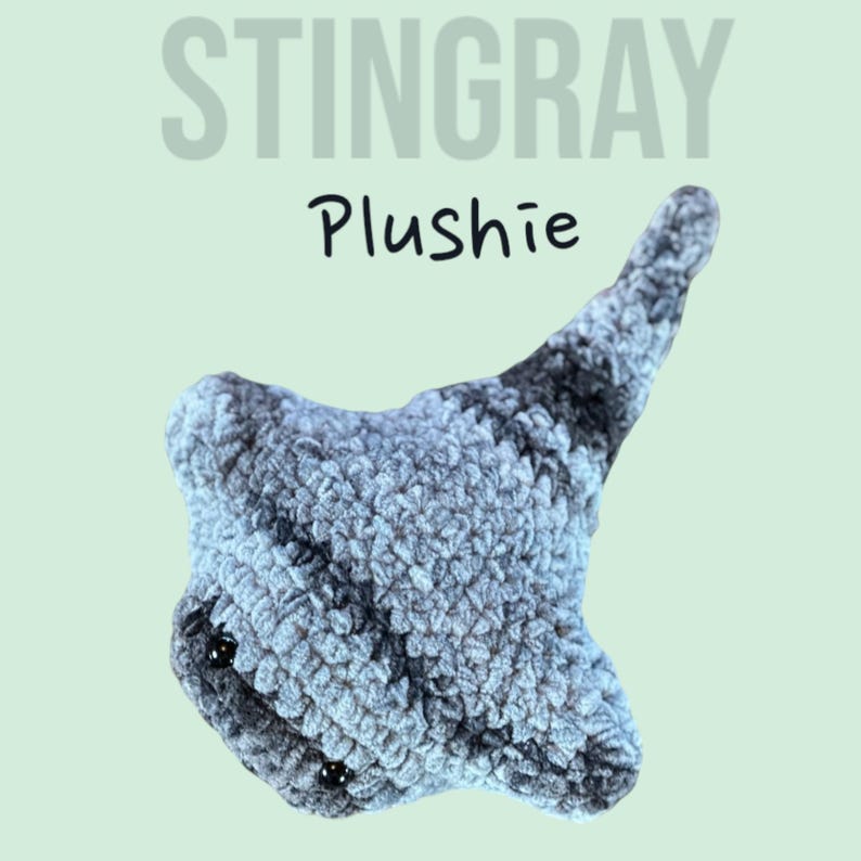 Soft and Cuddly Stingray Plushie - One-of-a-kind Handmade Treasure! - Etsy