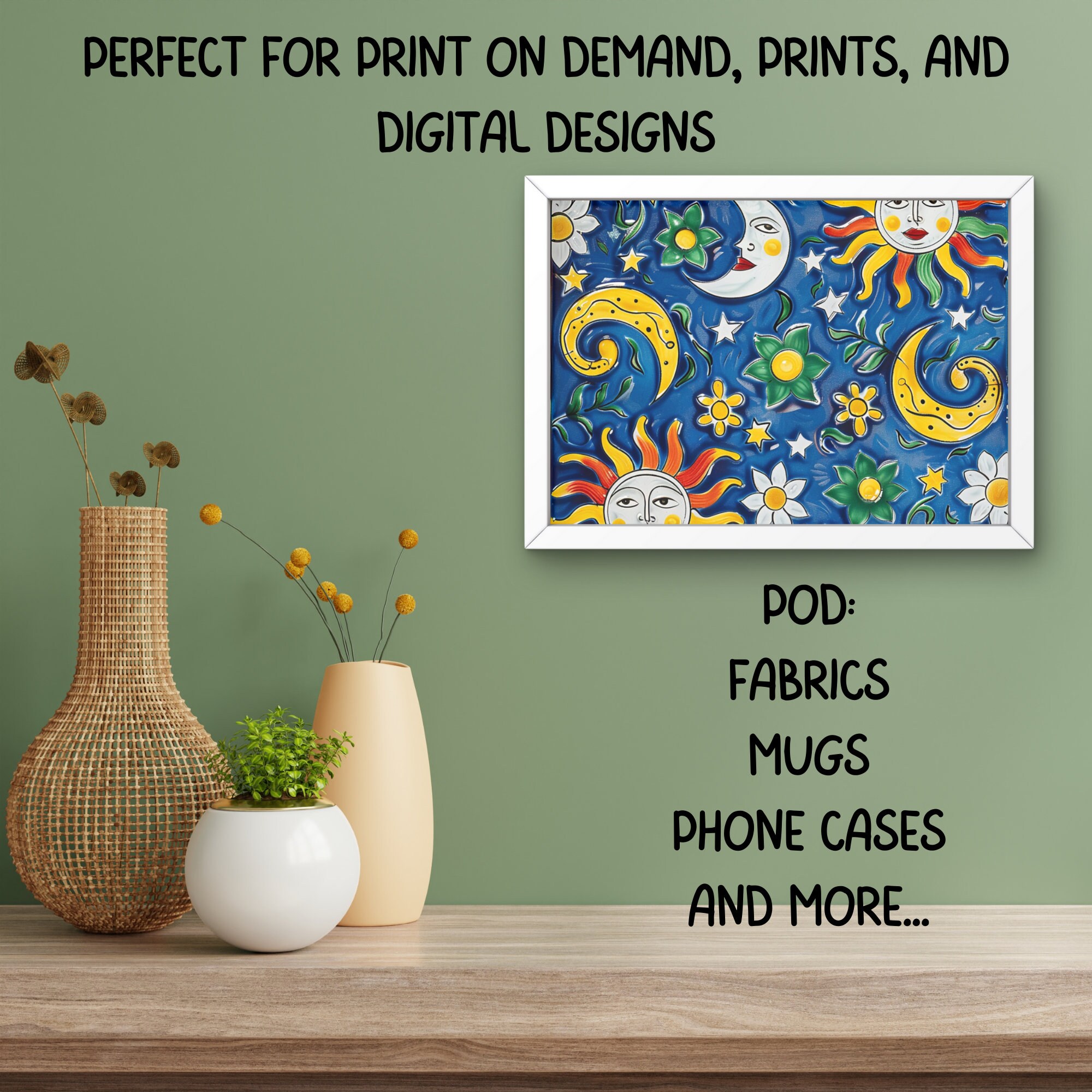 111 Celestial Spanish Tiles Seamless Patterns Multi Color Tile Patterns ...