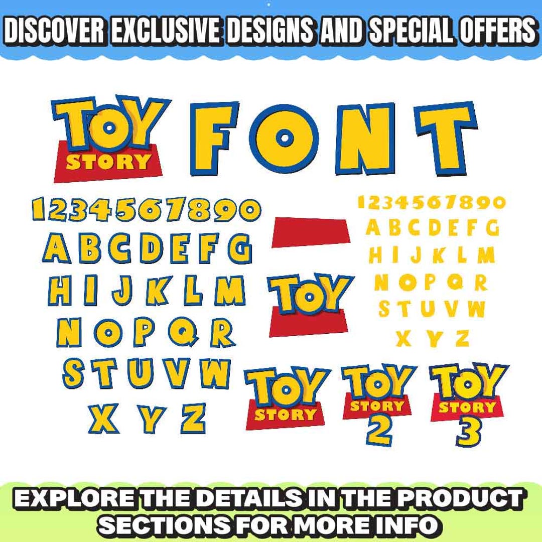 Toy Story FONT SVG, Toy Story SVG, Toy Story Alfabeto Svg, Letras de ...