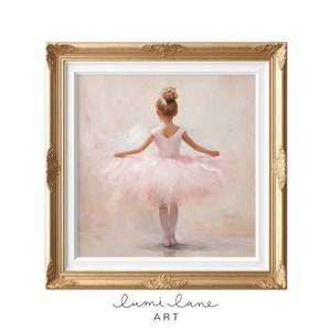 Tiny Dancer Ballet Art - Ballerina, Toddler, Pink, Downloadable Wall ...