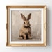Brown Bunny Art Downloadable Wall Art, Original Textured Painting ...